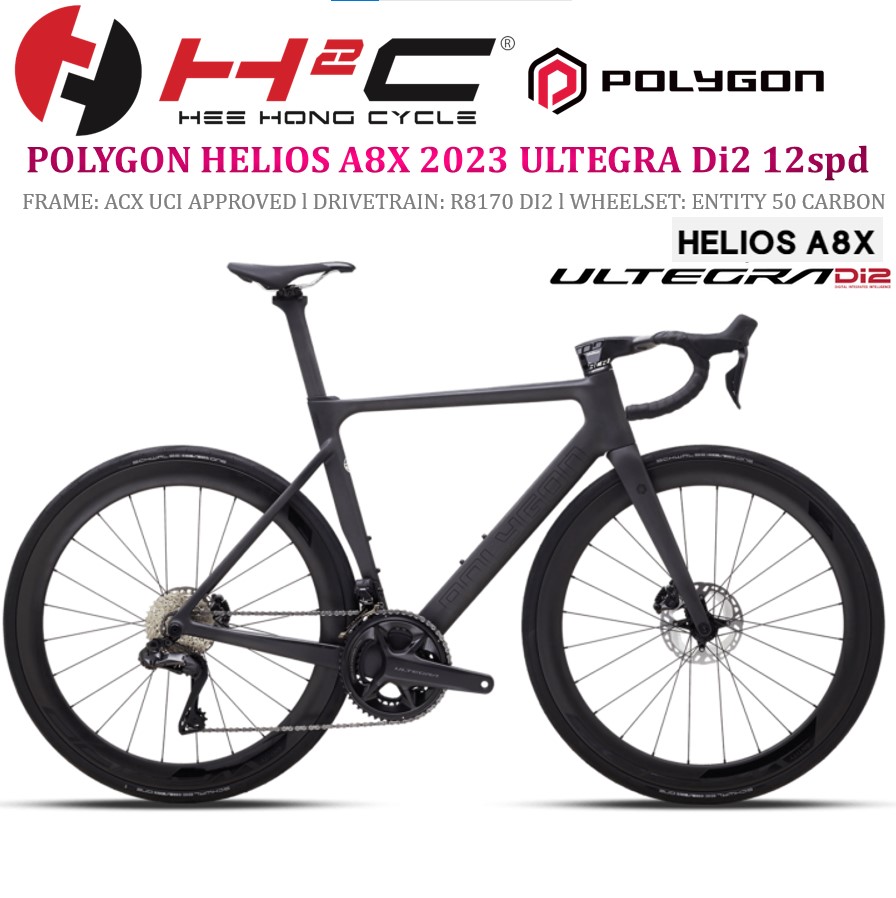 POLYGON 2022 HELIOS A8x Carbon Frame w/Shimano Ultegra Di2 12spd